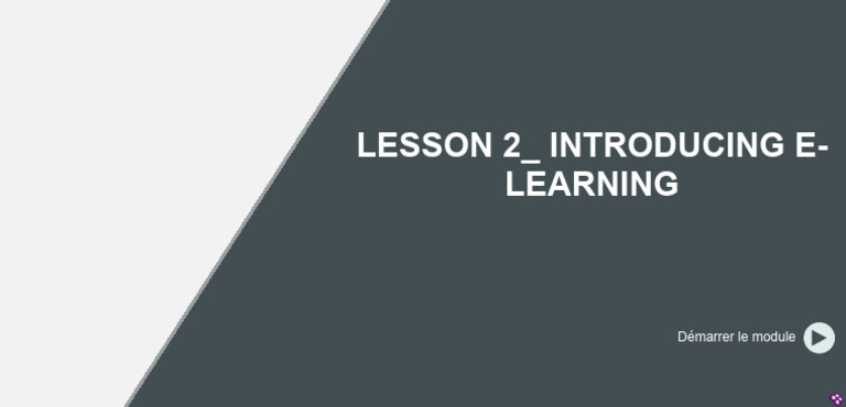 Lesson 2 - Introducing E-Learning | PDF