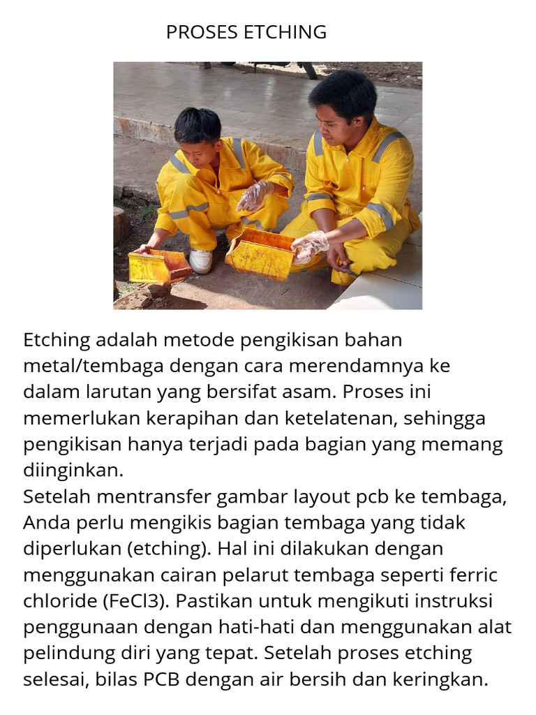 Metode Etching Adalah Metode Pengikisan Bahan Metal Dengan Cara ...