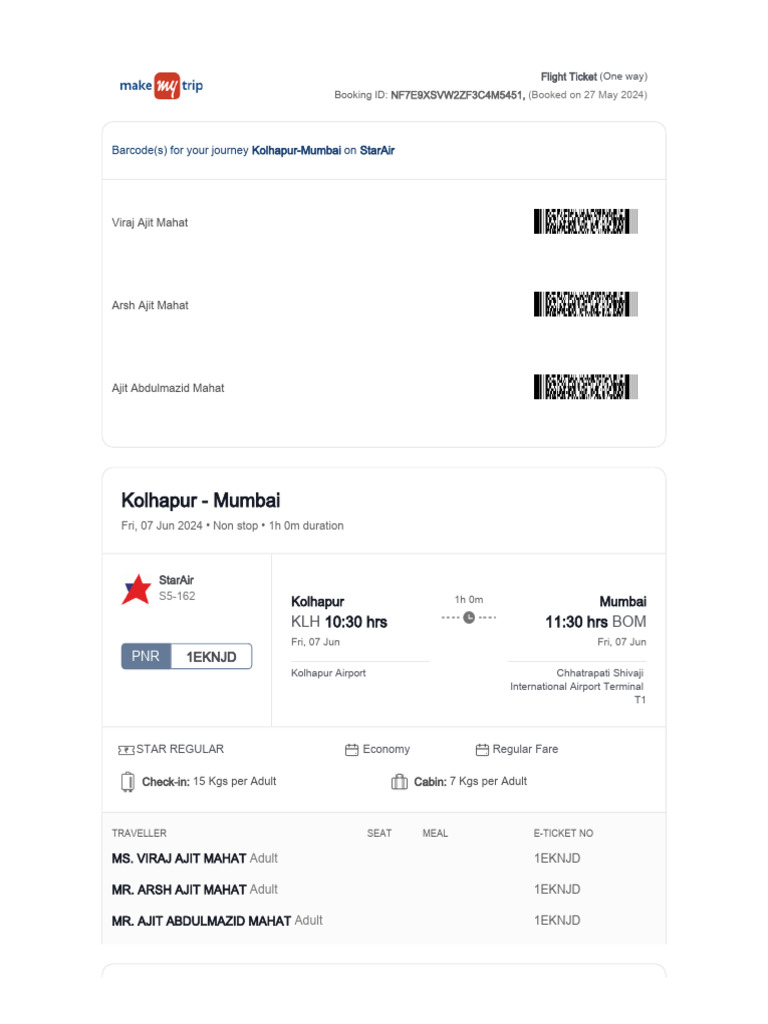 Kolhapur - Mumbai | PDF