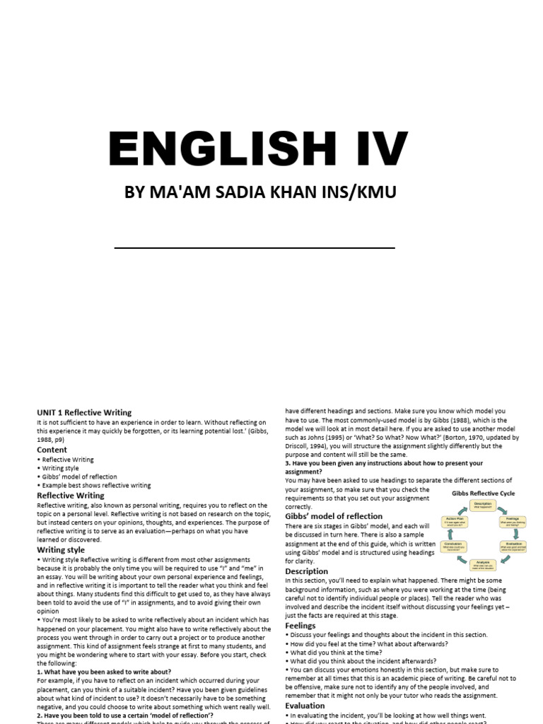 ENGLISH IV Mumtaz Ali Khan | PDF ENGLISH IV Mumtaz Ali Khan | PDF