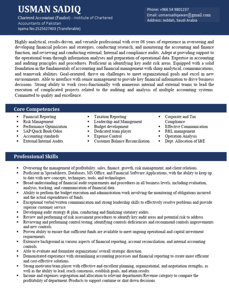 Usman Resume IND 12-23 | PDF