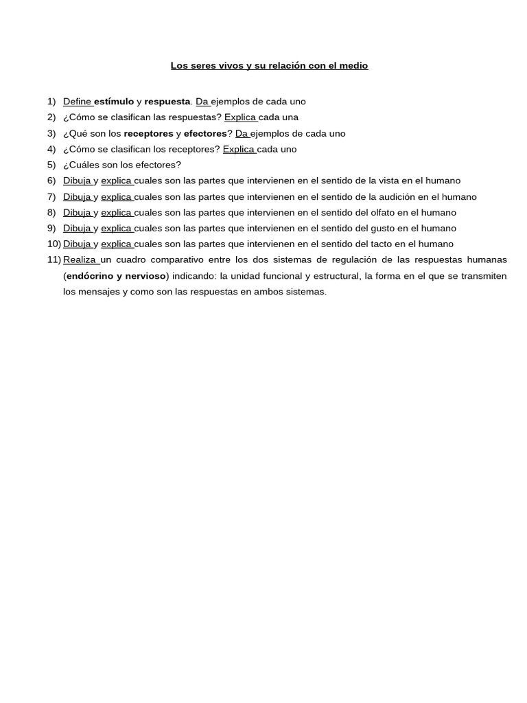 Los Seres Vivos y Su Relación Con El Medio | PDF
