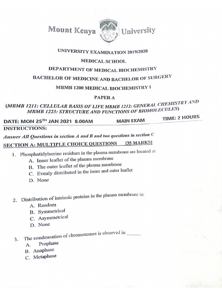 Biochemistry Pp1 B | PDF