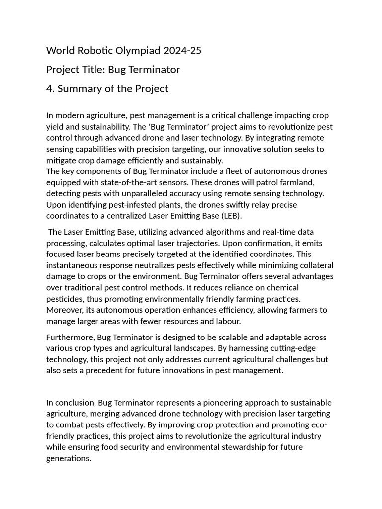 WRO Project Overview | PDF