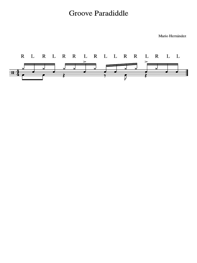 Groove Paradiddle | PDF
