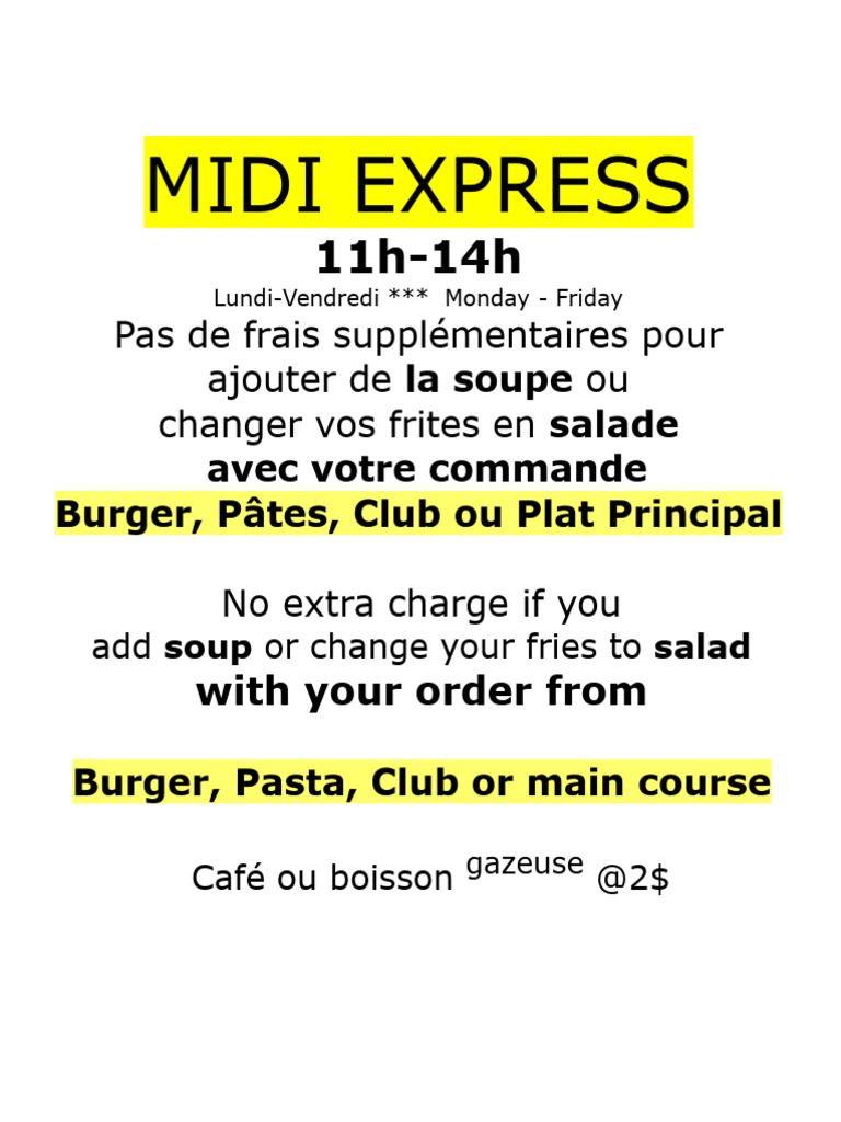 Menu Du Midi - 980 2021 12 15 43 | PDF