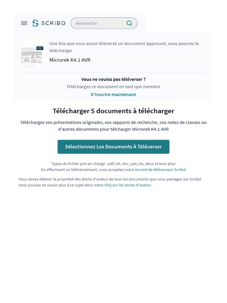 Téléverser un document | Scribd | PDF