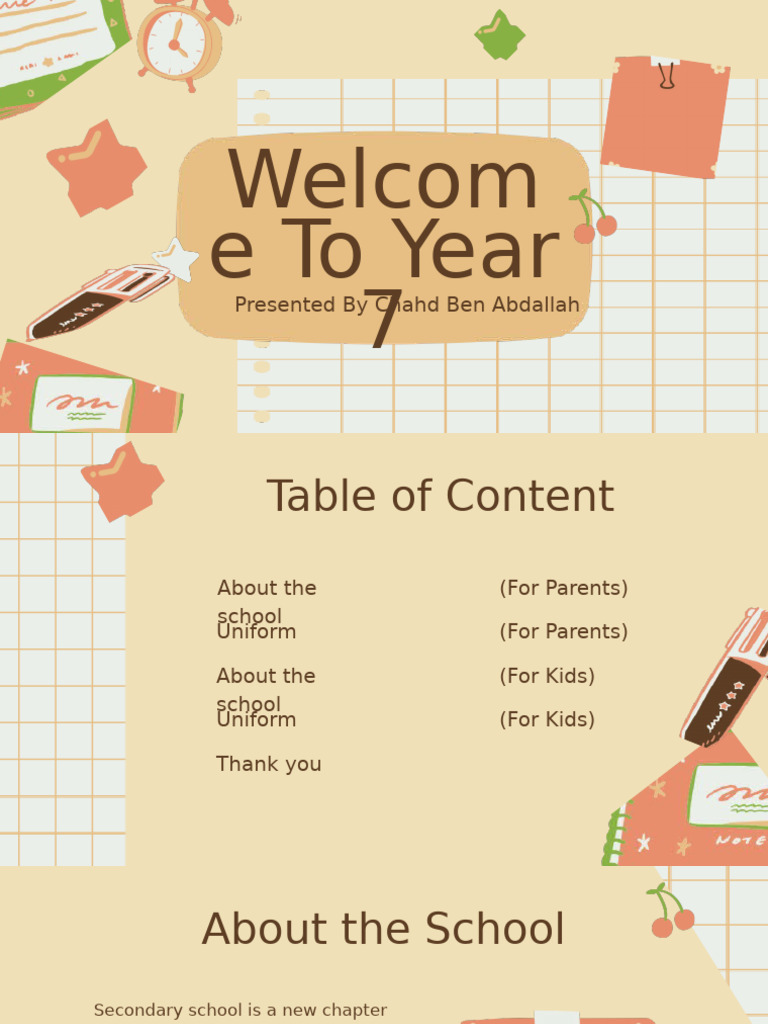 Welcome To Year 7 | PDF