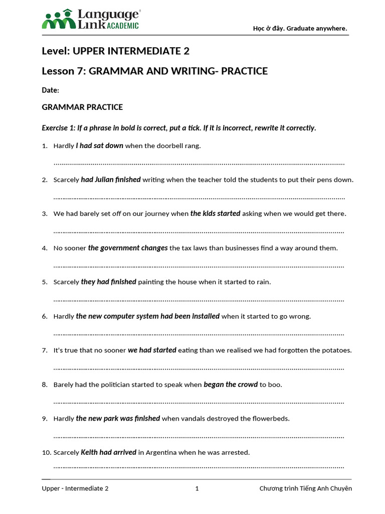 UI2 - Lesson 7 - Class Worksheet | PDF