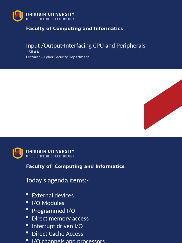 Lecture 6 Input and Output Devices | PDF Lecture 6 Input and Output Devices | PDF
