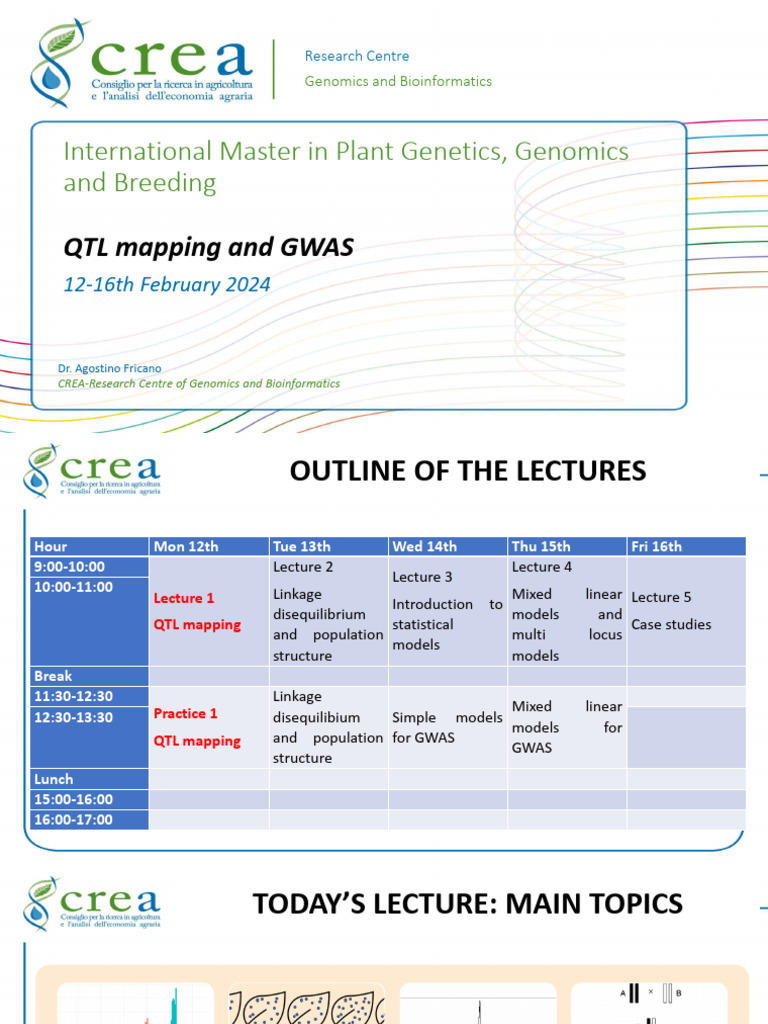 Lecture 1 QTL Mapping | PDF