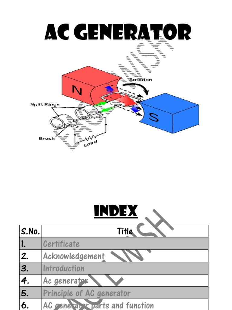 Ac Generator | PDF