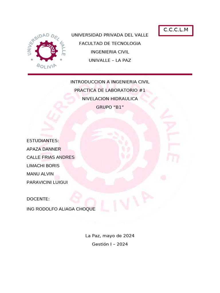 Nivelacion Hidraulica Pdf