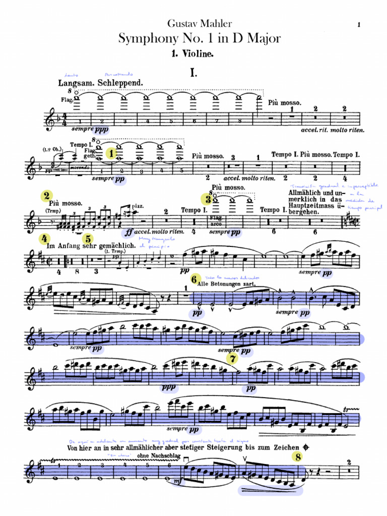 Mahler-Sym1.Violin1 | PDF