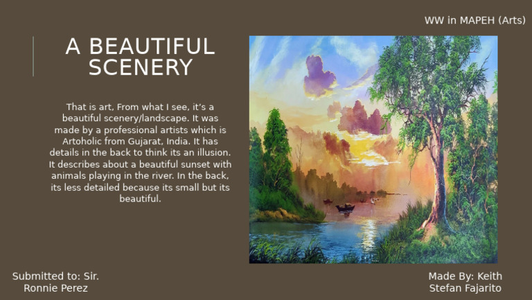 A Beautiful Scenery | PDF