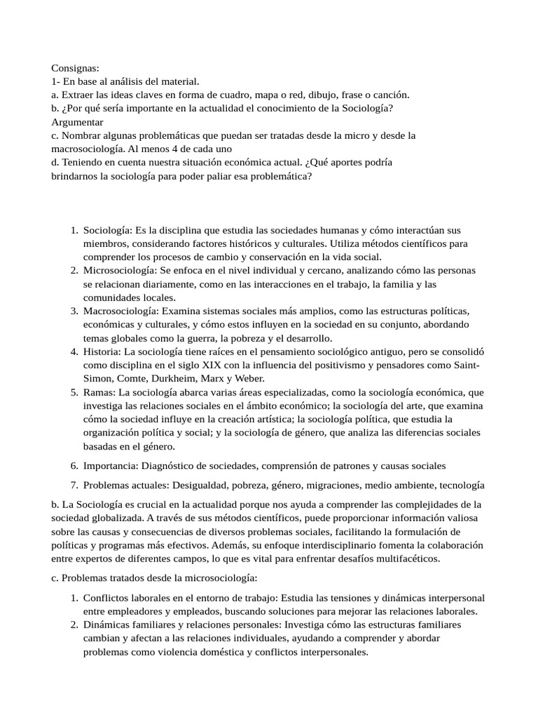 Sociologia tp1 | PDF