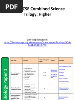 OCR (A) A Level Biology Specification Checklist | PDF | Genetics ...