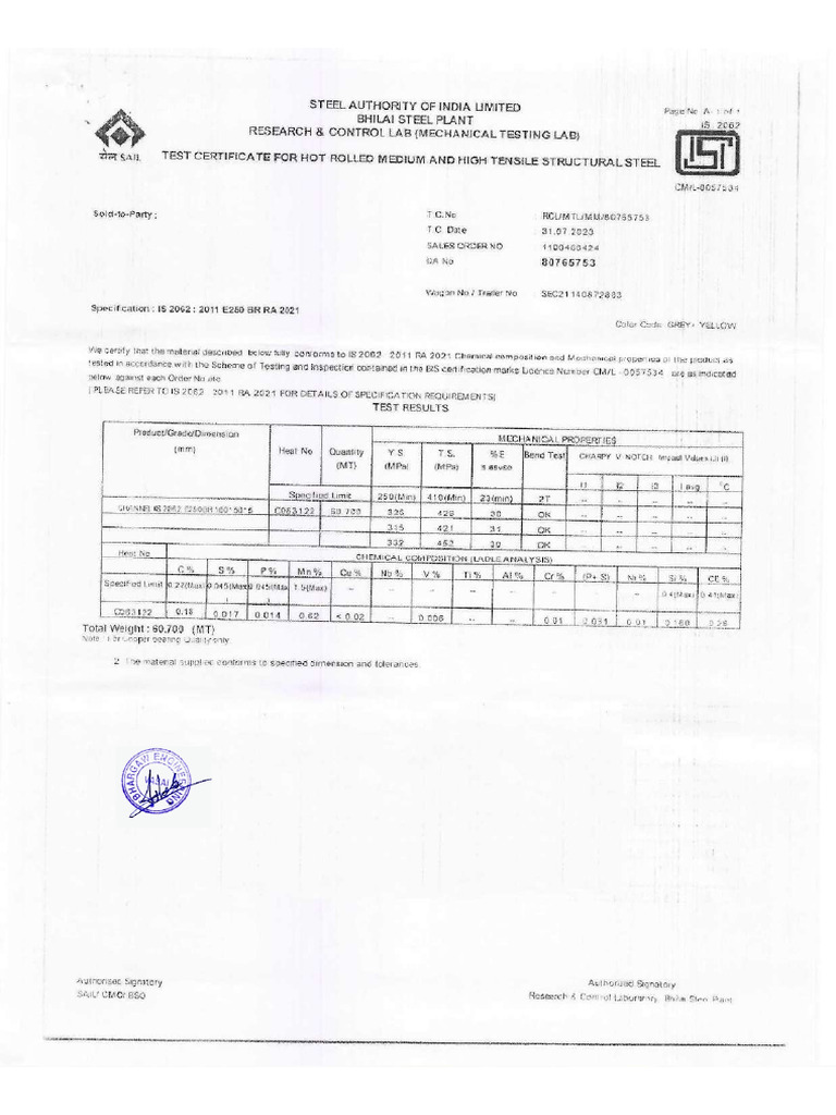 100x50 Ismc TC | PDF