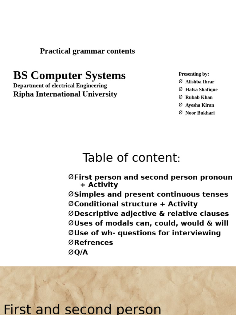 Practical Grammar Content^.^.^.^ | PDF