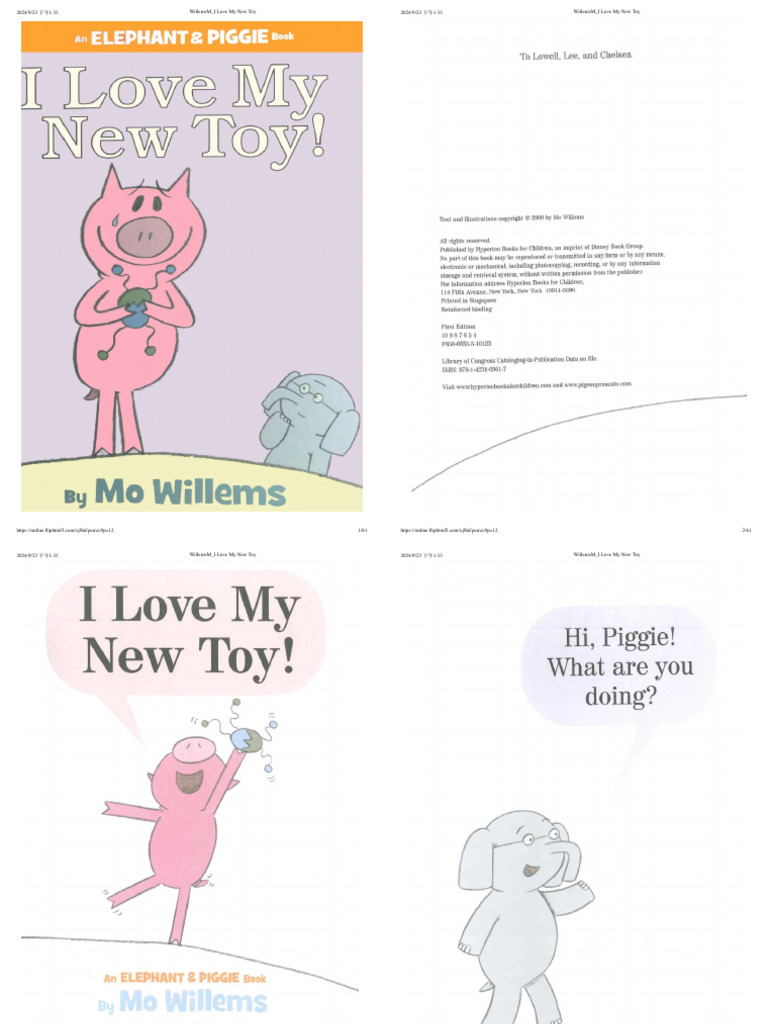 WillemsM - I Love My New Toy | PDF