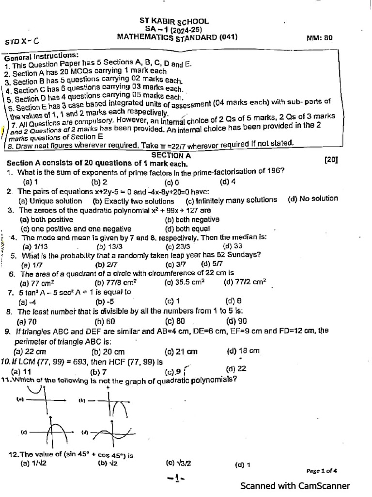 SA-1 Paper ST Kabir | PDF