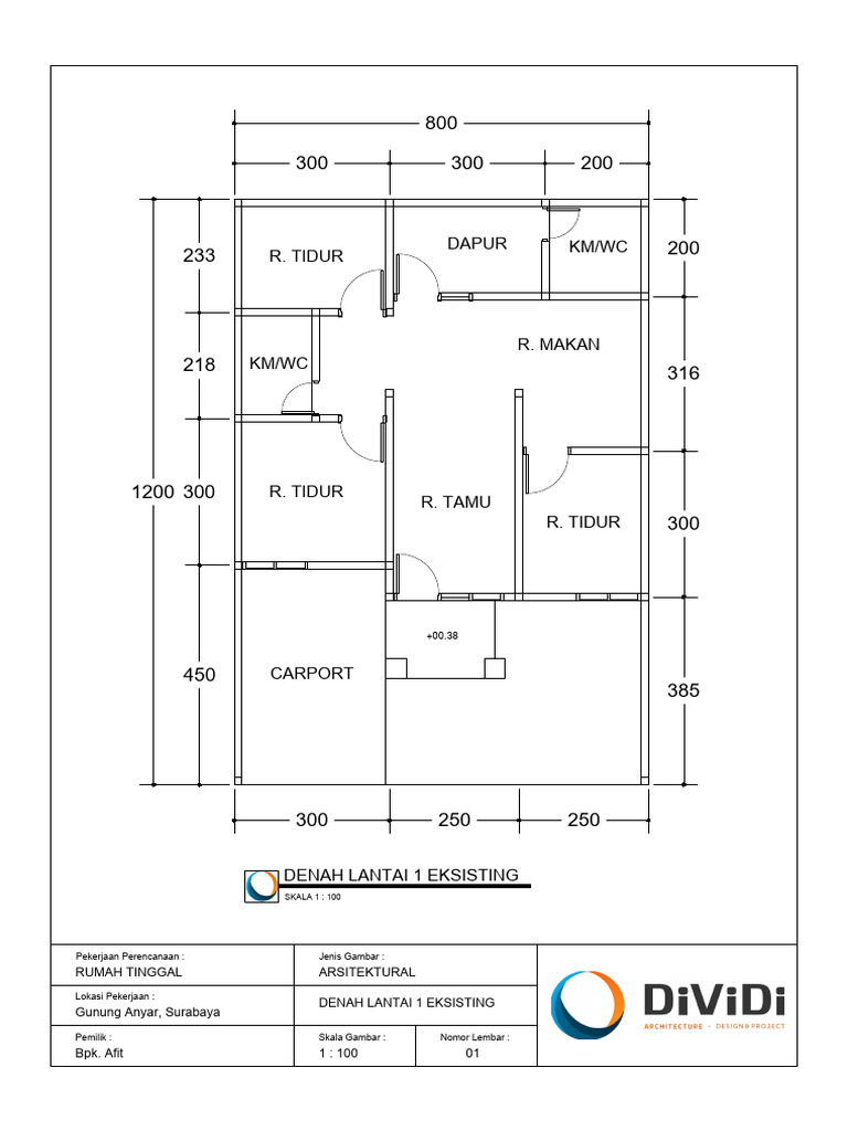 Denah Rumah Rev 18-10-12 | PDF