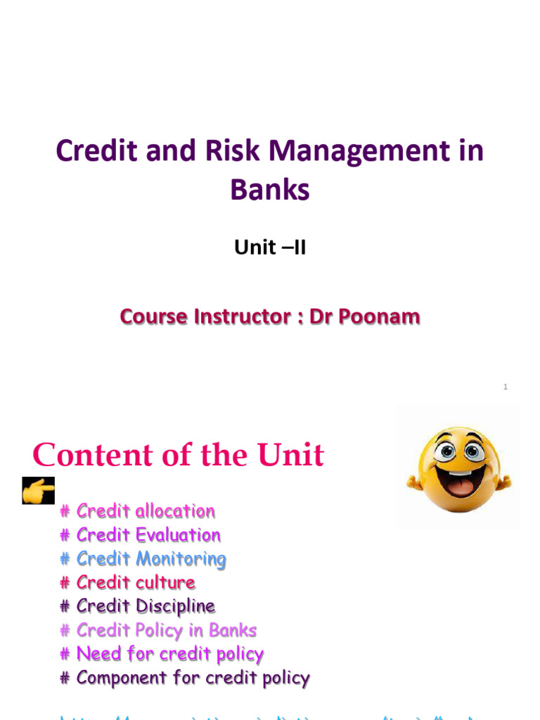 Credit and Risk Management in Banks - II | PDF