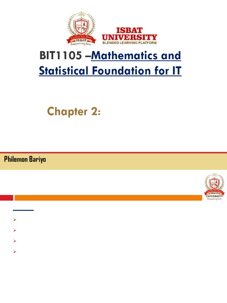 BIT1105 2 Math Logic | PDF | If And Only If | Proposition
