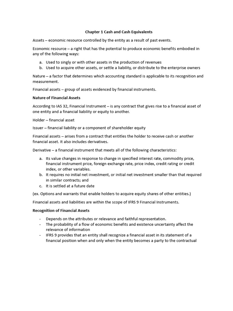 Intermediate Accounting Vol 1 Reviewer Compilation Compress | PDF
