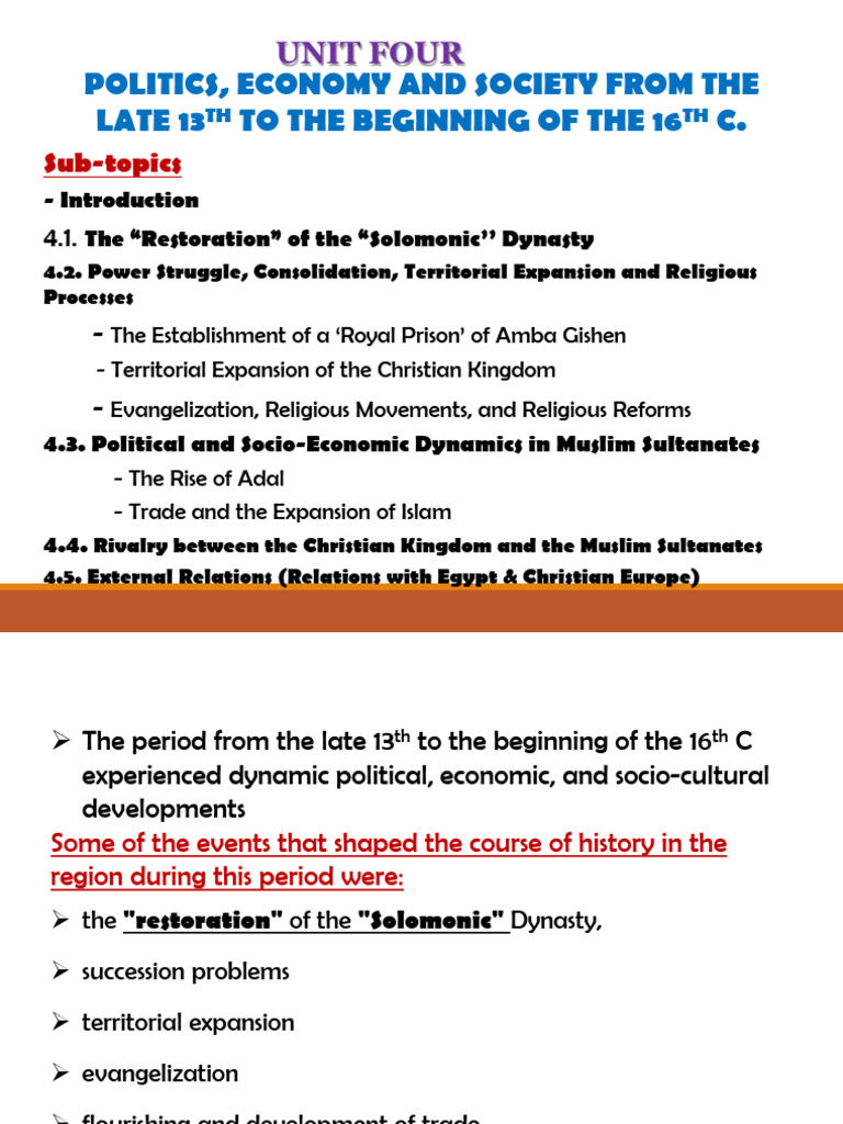 UNIT 4 HIST 1012 PP | PDF