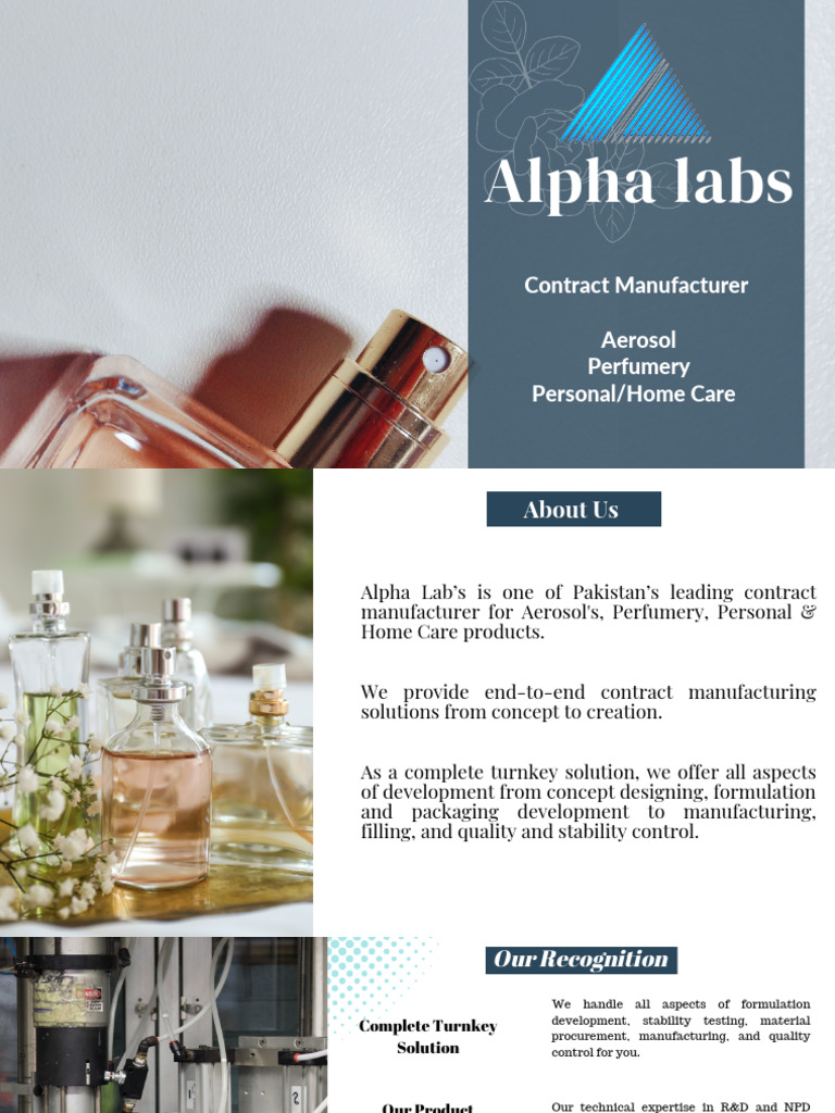 Alpha Labs | PDF | Perfume