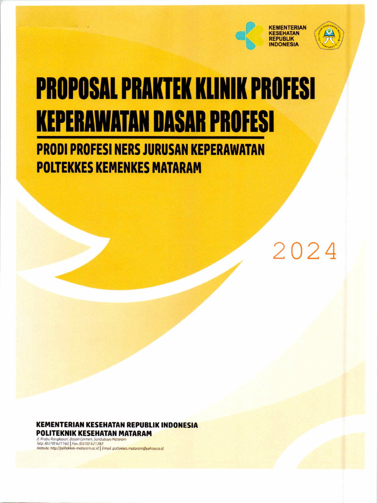 Proposal PKK Kep Dasar Prodi Profesi Ners | PDF