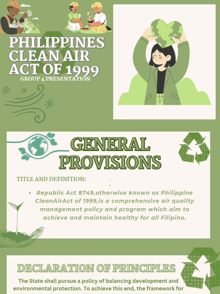 RA 8749 Clean Air Act of 1999 | PDF