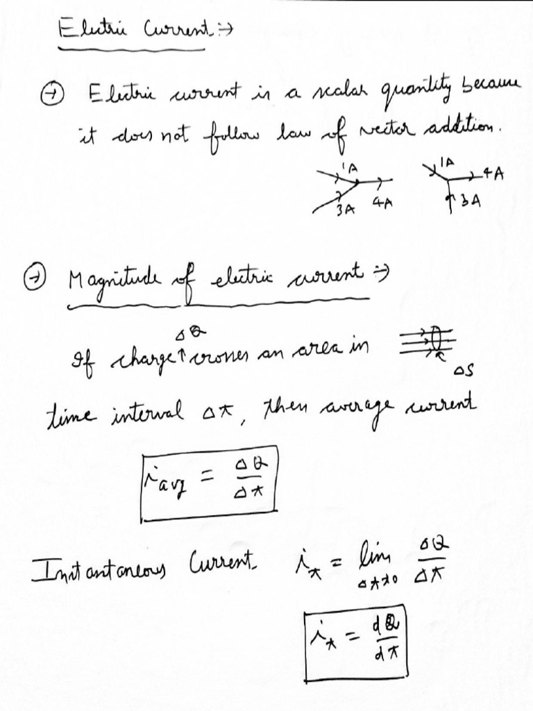 Current Lec1 Definition Current and Current Density-Min | PDF