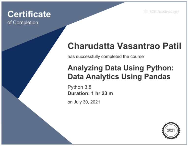 Analyzing Data Using Python - Data Analytics Using Pandas | PDF