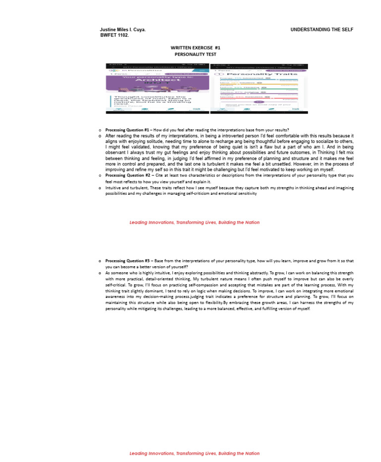 Uts Written Exercises | PDF