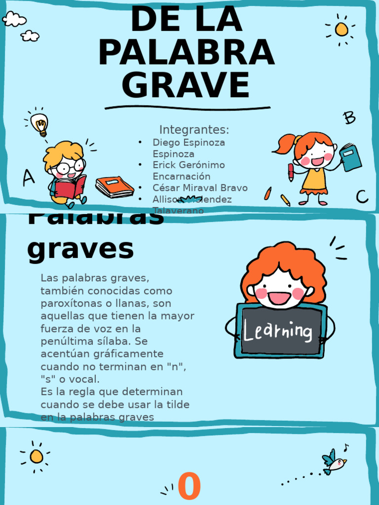Tildacion de Las Palabras Graves | PDF