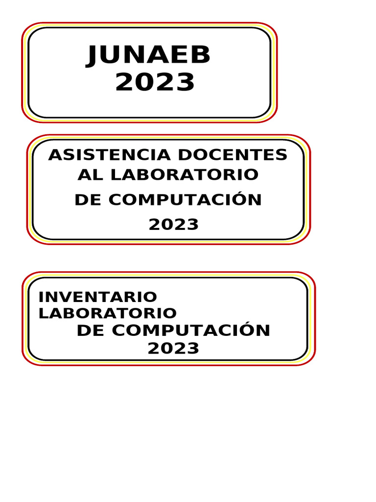Lomos Laboratorio Carpetas 2023 | PDF