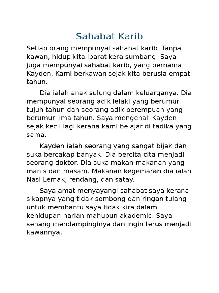 Sahabat Karib | PDF