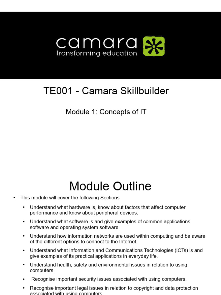 TE001-Module 1 v2.1 | PDF