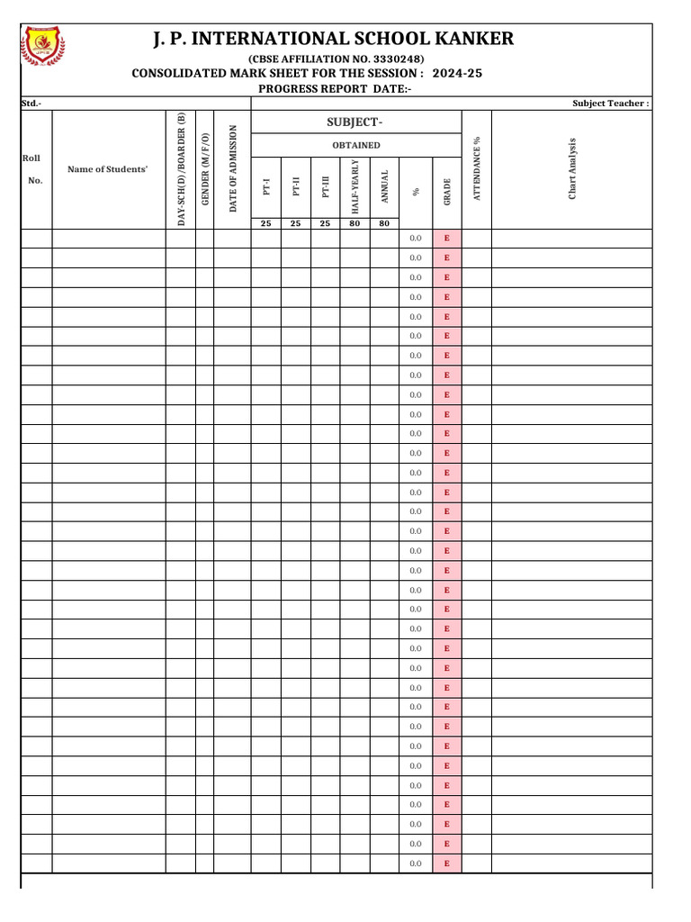 Progress Report Format | PDF