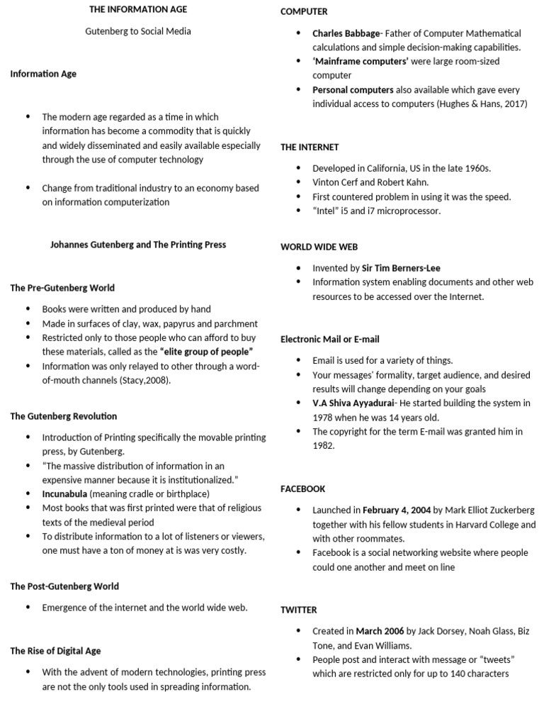 Information Age | PDF