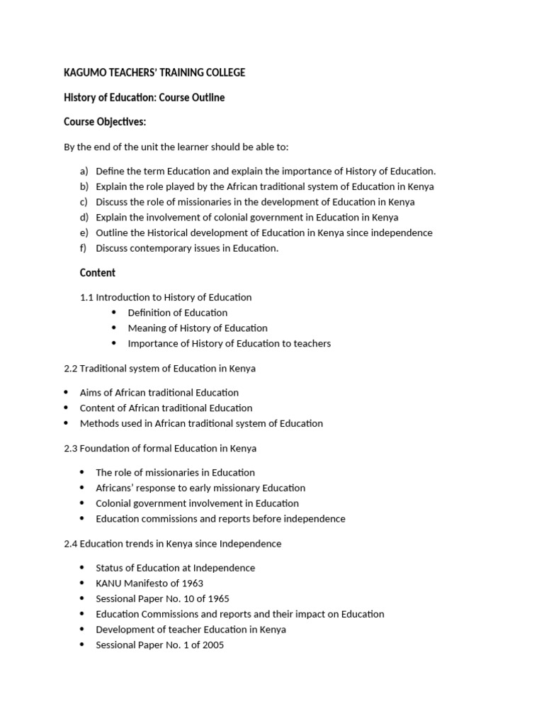 History of Education Notes 2021 | PDF History of Education Notes 2021 | PDF