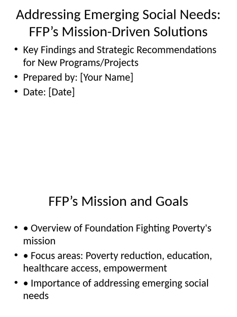 FFP Detailed Social Issues Research Proposal Remake | PDF
