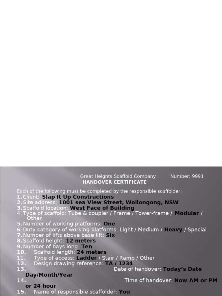 scaffold Loading classes and duties & Materail cals -1 | PDF