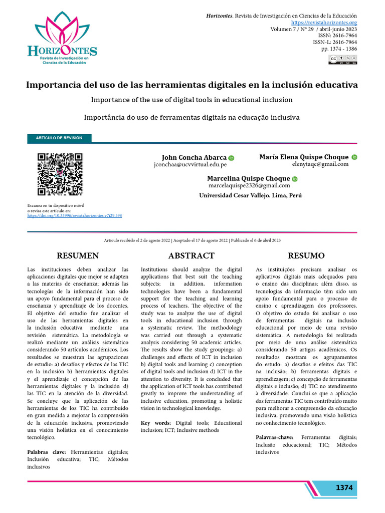 Articulo 23 Horizontes n29v7 | PDF