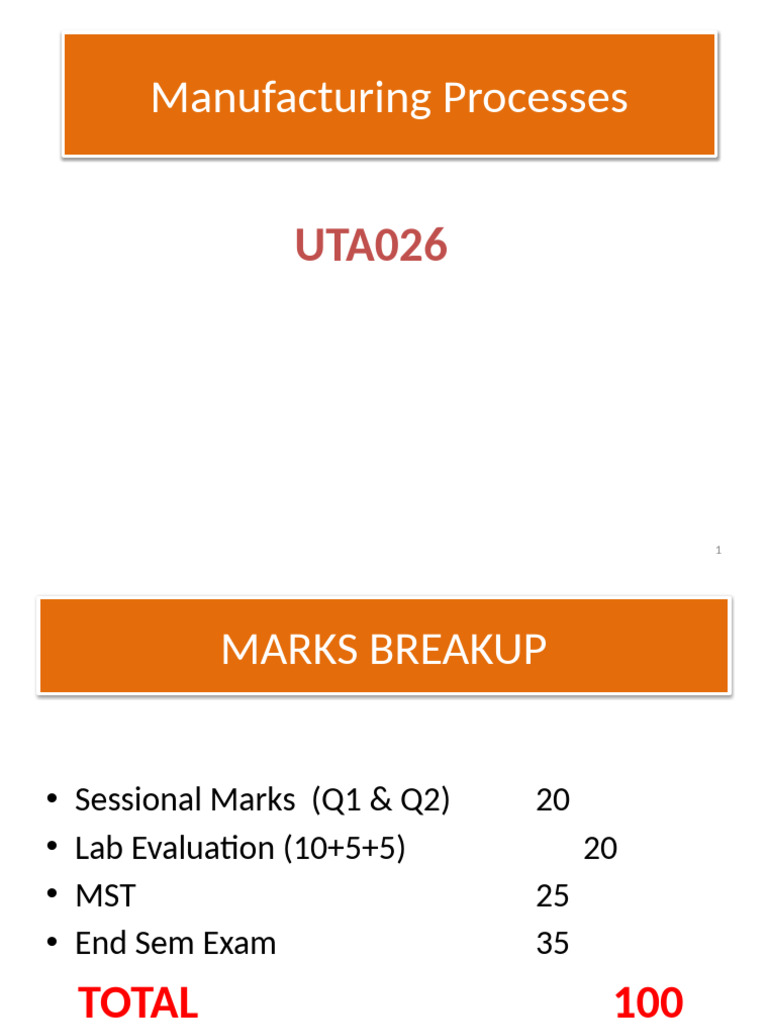 MP 1 Introduction to Manufacturing & CLASSIFICATION | PDF