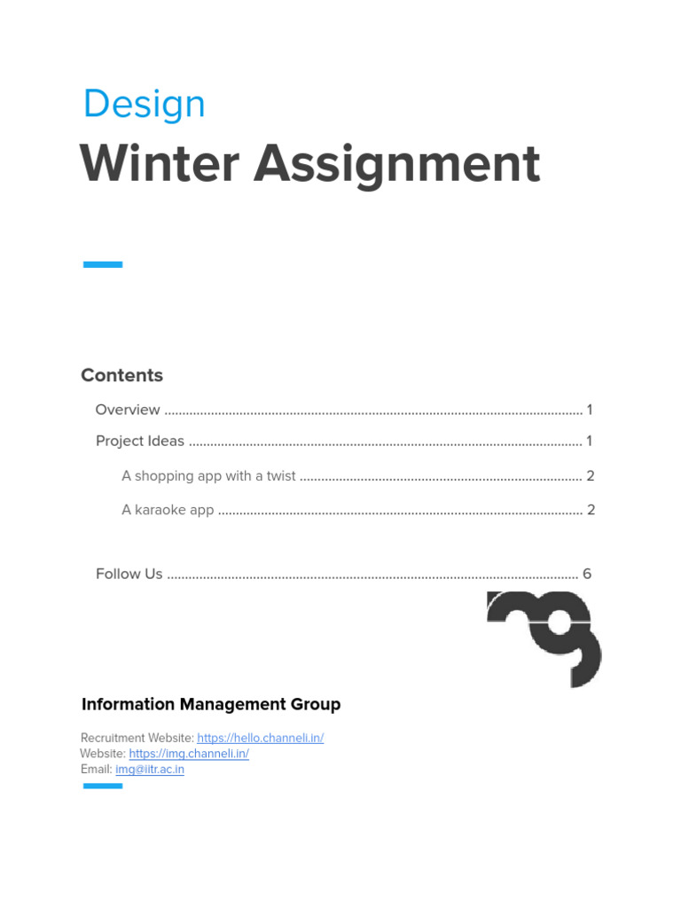 IMG Winter Assignment IDesignPS2024 | PDF