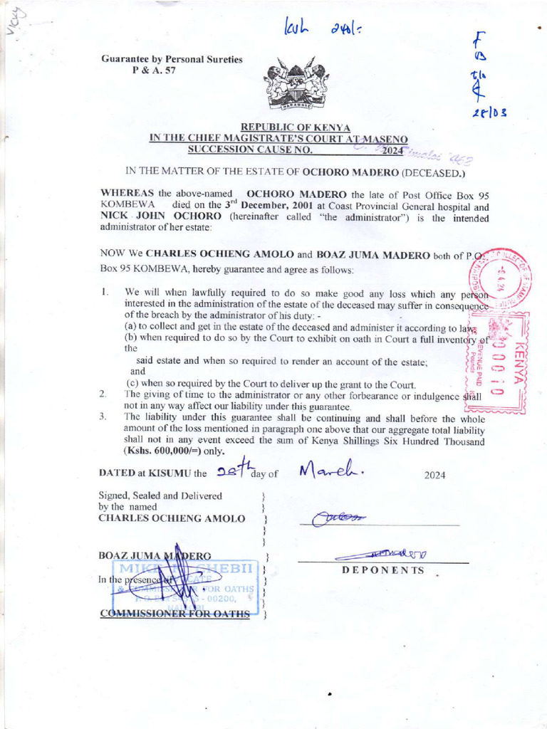 Guarantee by Surety | PDF