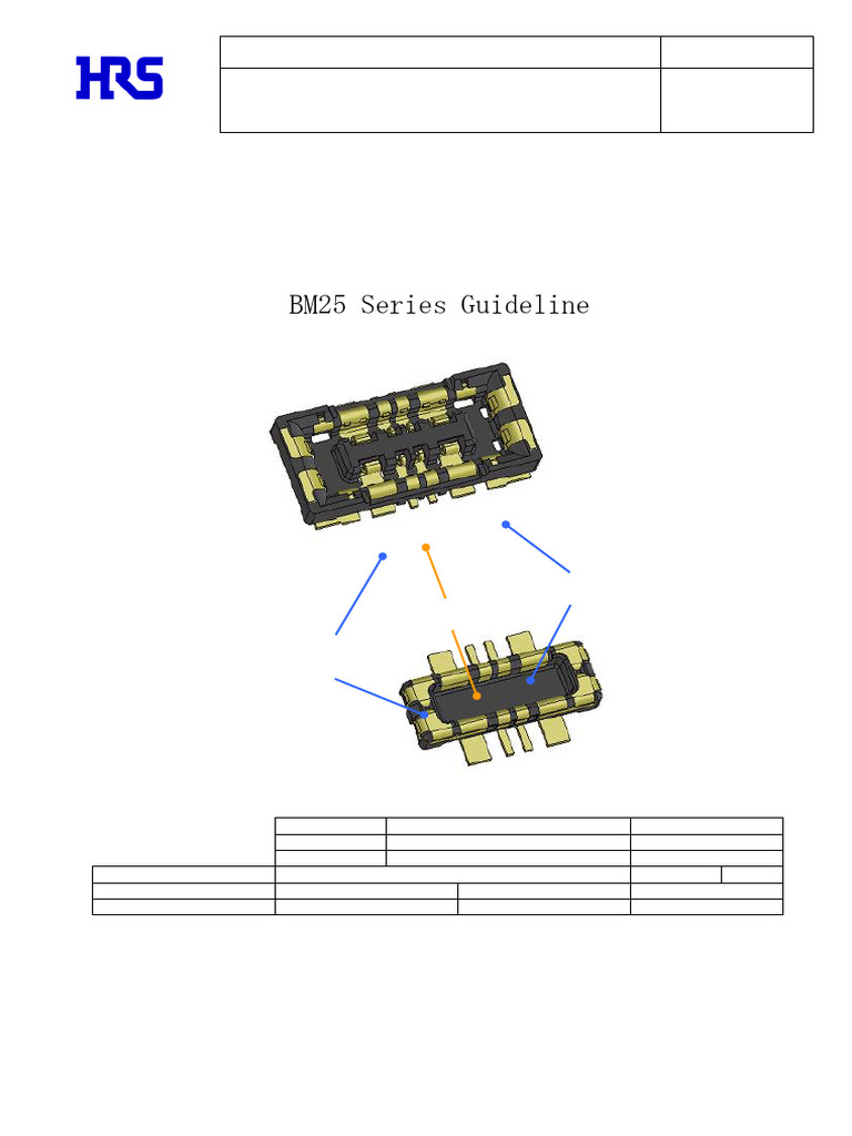Hirose BM25 Guideline Datasheet | PDF
